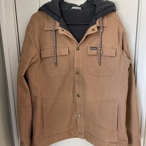 Columbia | Jackets & Coats | Columbia Mens Brown Canvas Pilot Peak ...